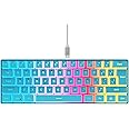 Amazon.com: DGG 60% Wired Gaming Keyboard, Pudding Keycaps with ...