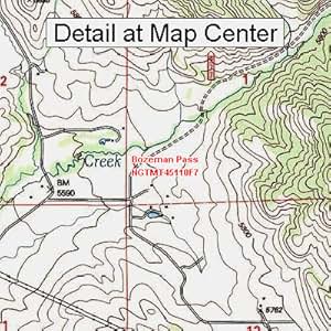 Amazon.com : USGS Topographic Quadrangle Map - Bozeman Pass, Montana ...