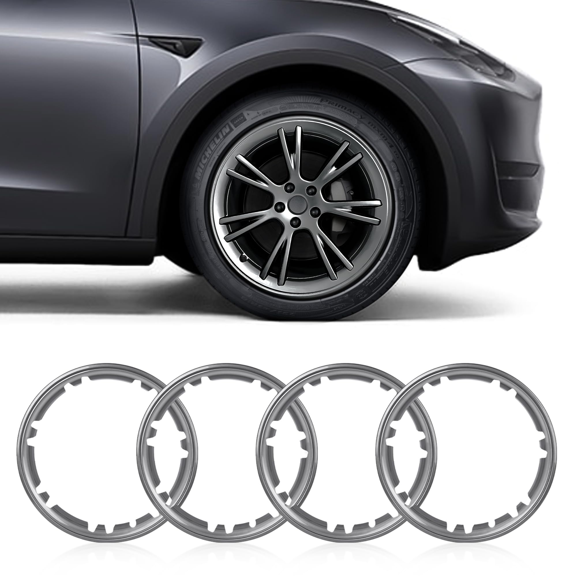 EVOOOR Model Y Wheel Rim Protector for Tesla Model Y 19-Inch Gemini ...