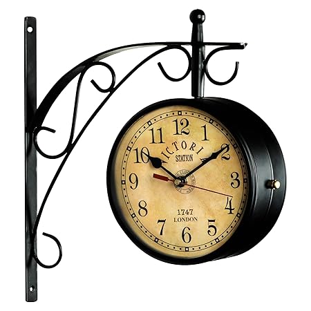 Buy Metal 6 Inch Clock Victoria Platform Clock Antique Wall Clock ...