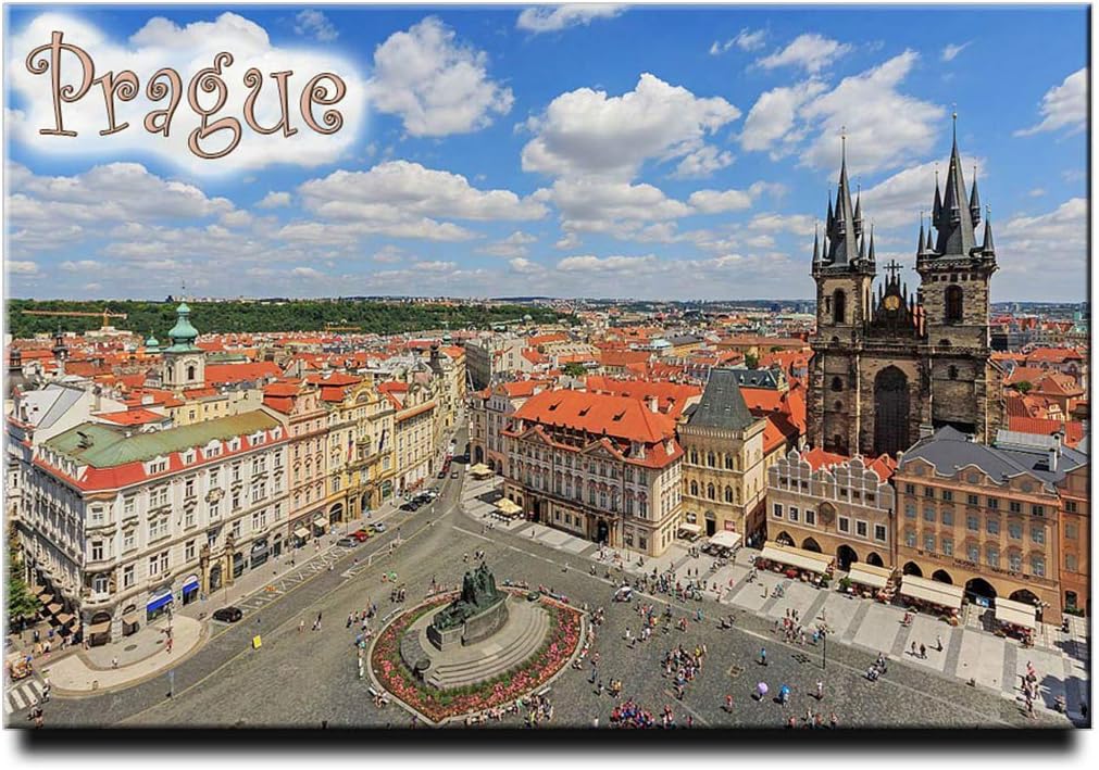 Amazon.com: Prague Fridge Magnet Czech Republic Travel Souvenir: Home ...