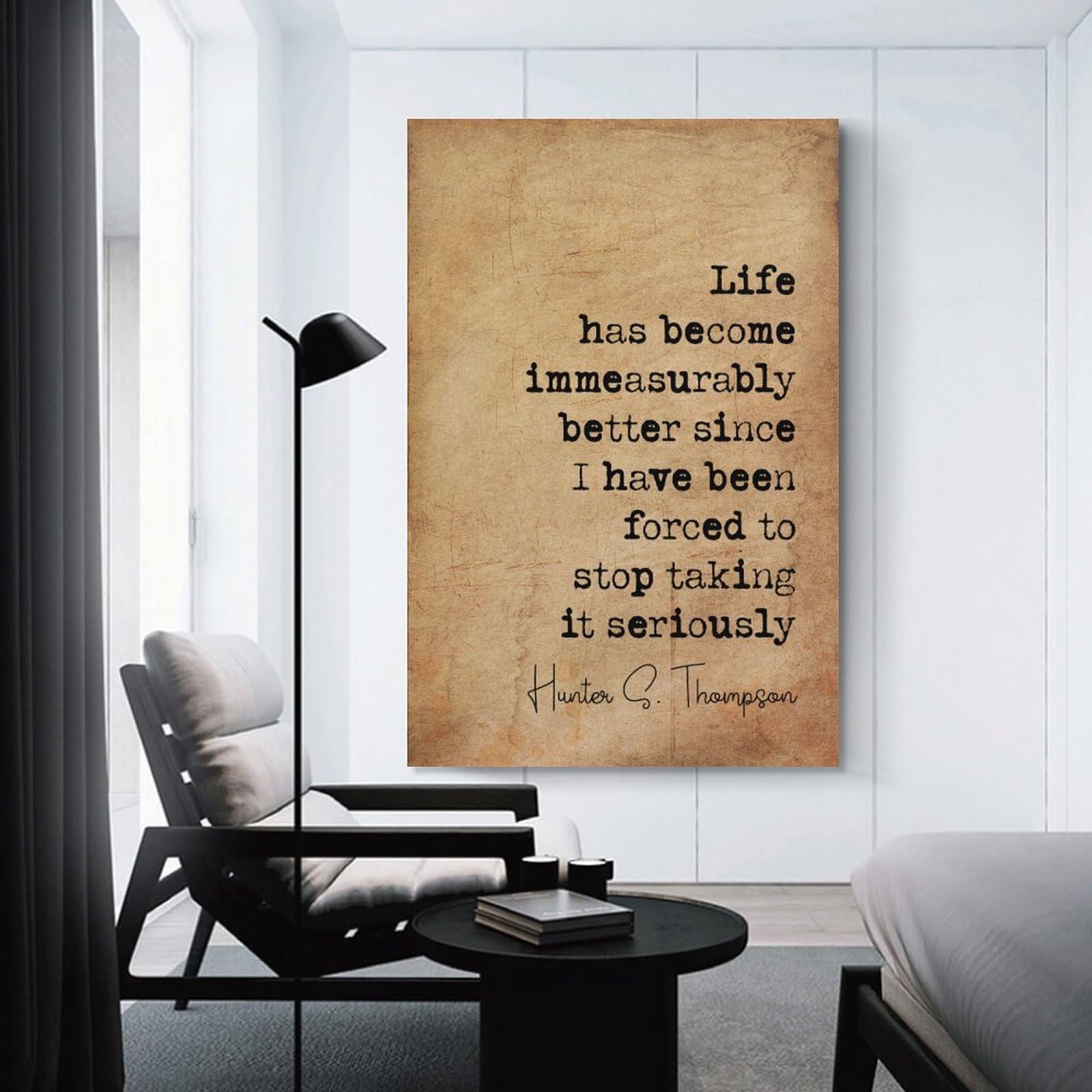 LGDSBHH Hunter S Thompson Quotes Poster: Life Should Not Be A Journey ...