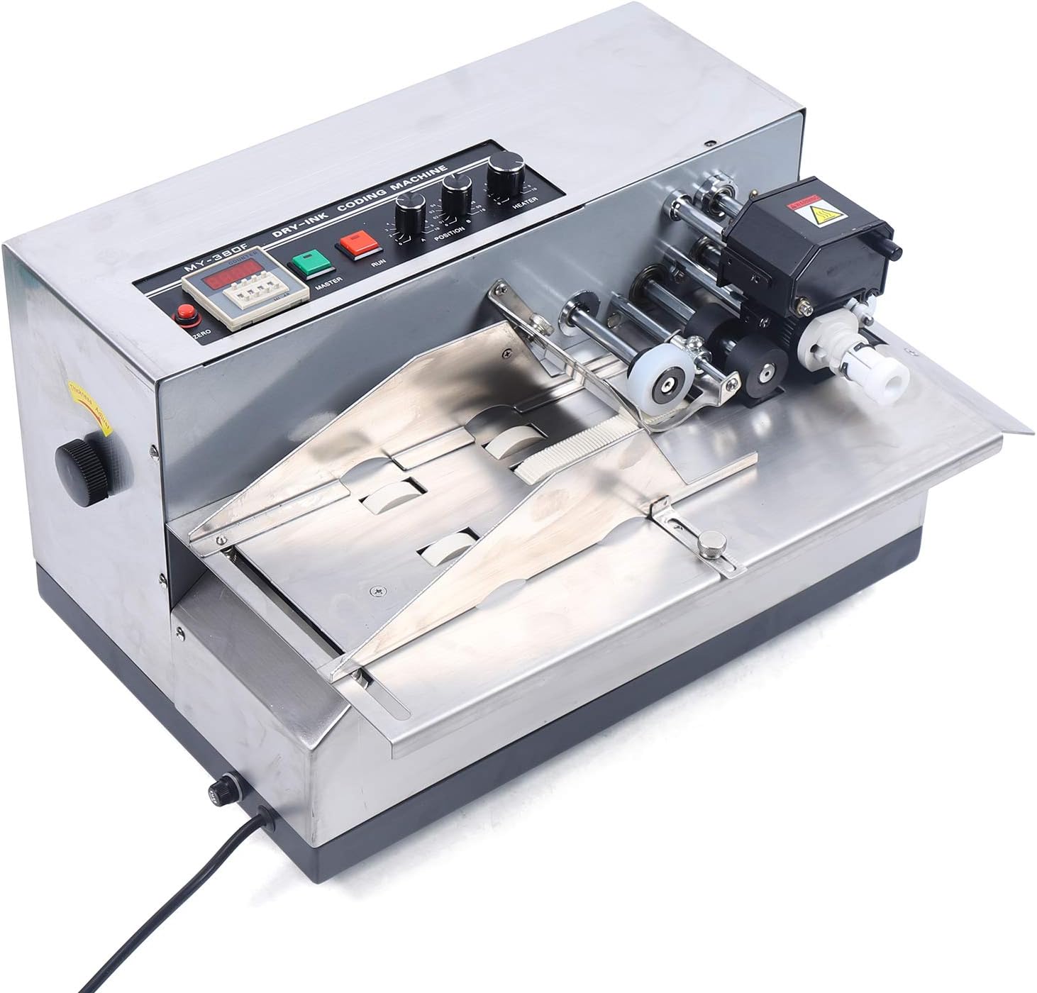 Amazon.com: Automatic Print Date Label Machine, 110V Automatic Ink ...