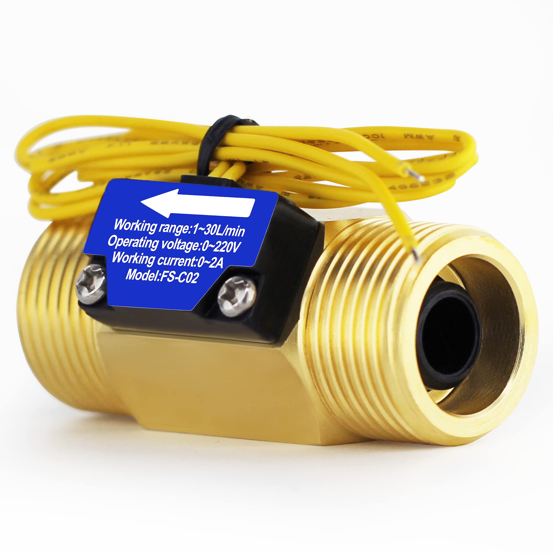 Mua DIGITEN FS-C02 G3/4" BSP Male Thread Water Flow Switch 0-2A/ 0-220V ...
