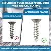 Nickel Anode - 1 Inch X 6 Inches X 0.04 Inch (19 GA) 99.6% Pure Strip ...