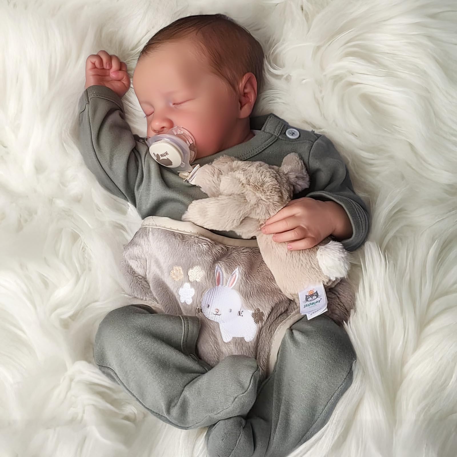 BABESIDE Lifelike Reborn Baby Dolls Boy - 17-Inch Soft Body Realistic ...
