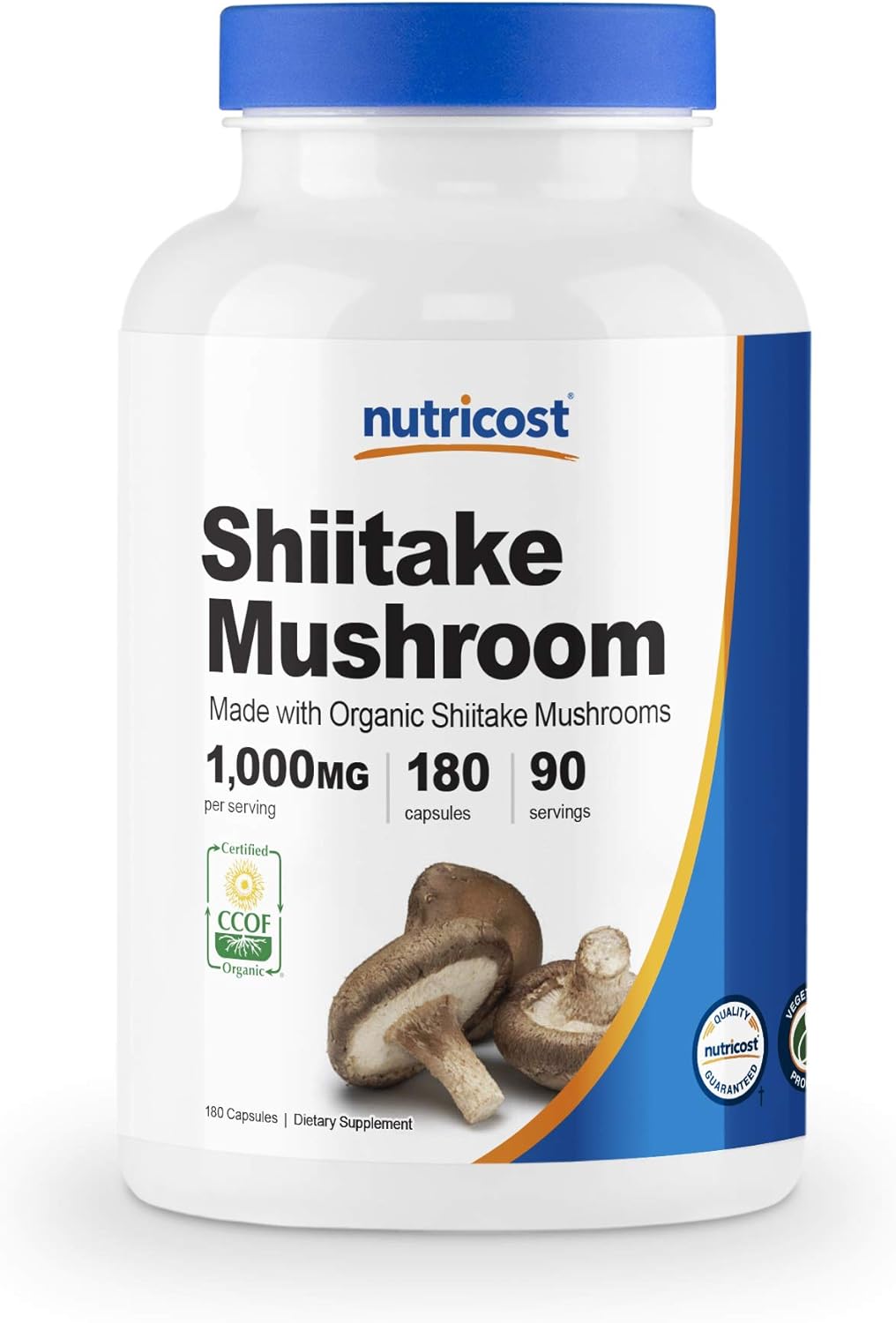 Amazon.com: Nutricost Organic Shiitake Mushroom Capsules 1000mg, 90 ...