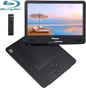 Amazon.com: NAVISKAUTO 14" Portable Blu-Ray DVD Player with 1920X1080 ...