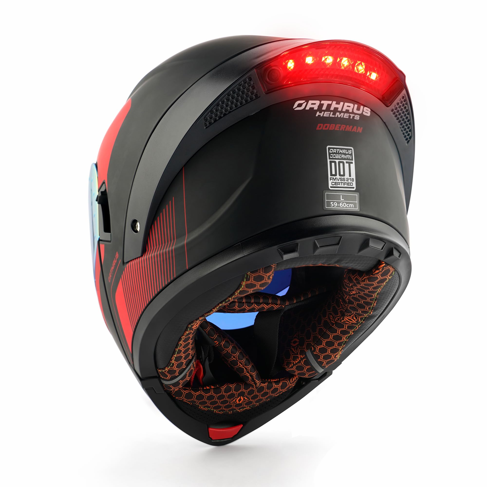 Mua Orthrus Modular LED Full Face Motorcycle Helmet - DOT Approved Flip ...