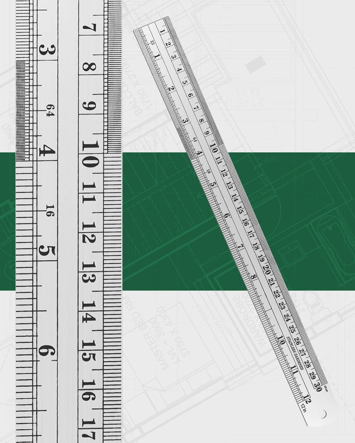 Mua Architect Scale Ruler and Engineering Scale Ruler Set with Standard ...