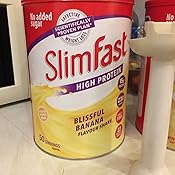 SlimFast Meal Replacement Powder Shake, Blissful Banana, 50 Serving ...