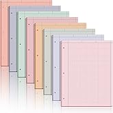 Amazon.com : PerKoop 8 Pack Colored Engineering Paper Bulk, 8.5 x 11 ...