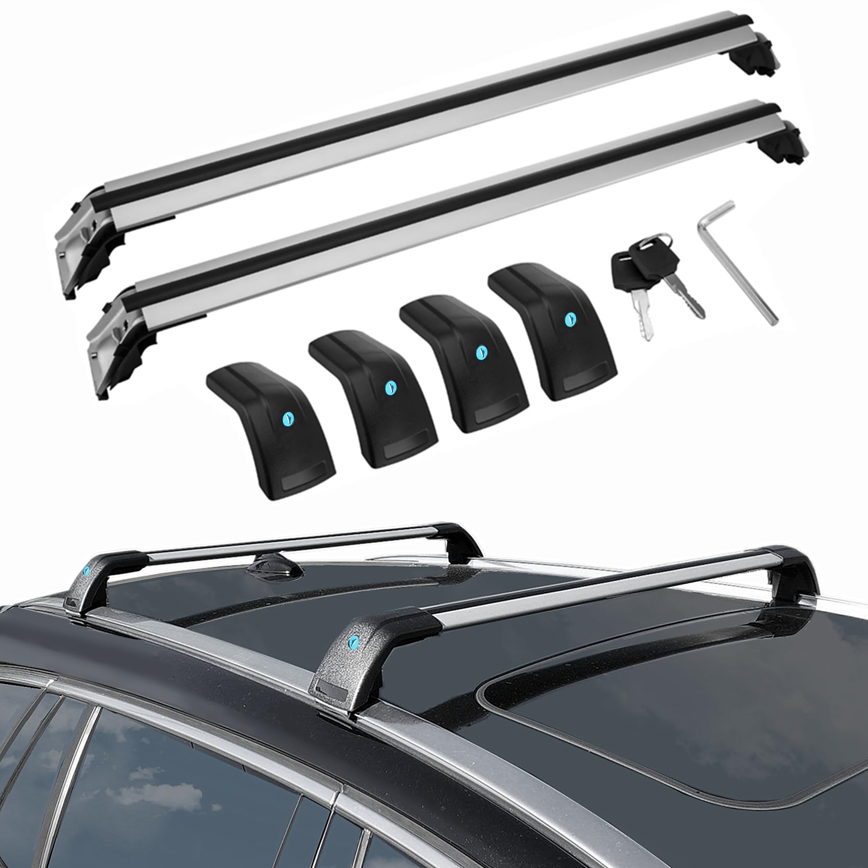 Mua MotorFansClub Top Roof Rack Cross Bars Roof Rail Cargo Luggage ...