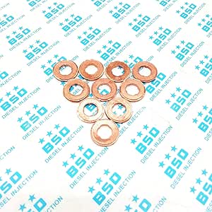 Amazon.com: 10 Pcs Common Rail Injector Copper Washer F00VC17504 ...