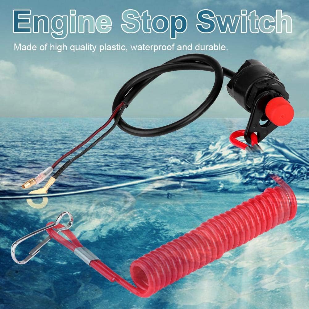 Emergency Engine Shutdown Switch For Motorcycle Outboard Tether Lanyard ...