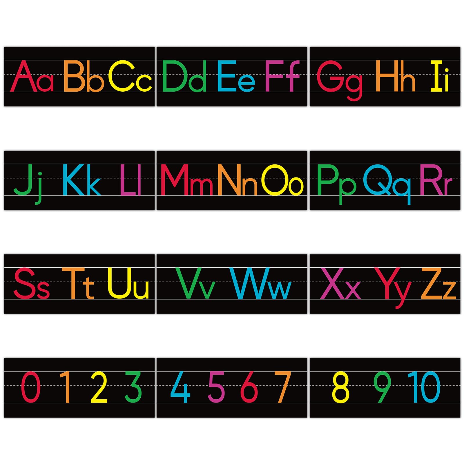 Mua 12 Pieces Alphabet Line for Classroom Wall Manuscript Alphabet Line ...