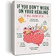 Amazon.com: Therapy Office Wall Art Canvas Painting Print Framed ...