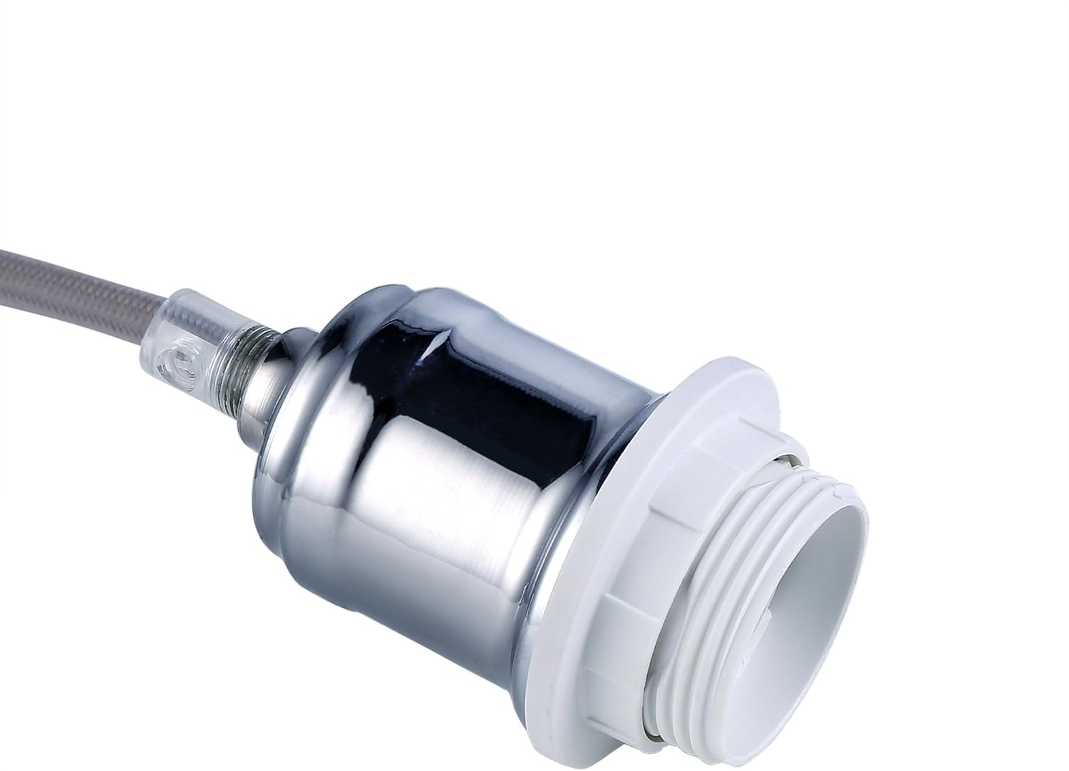 JIAHUA Braided Flex Lamp Holder, Suspended Pendant Light Fitting E27 ...