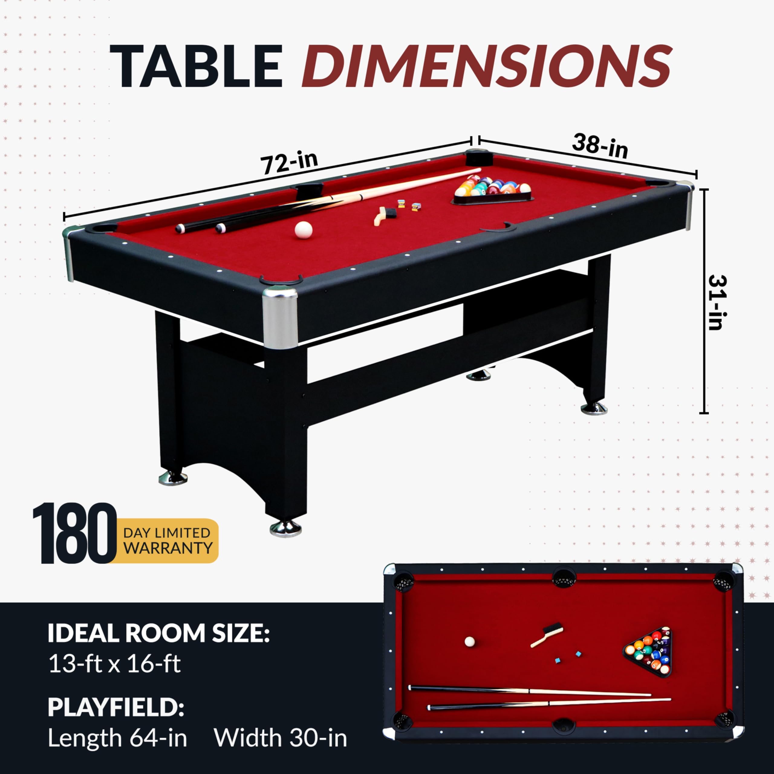 Mua Hathaway Spartan 6 Ft Pool Table, with Ping Pong Multi Game Combo ...