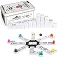 Amazon.com: ERLLE Dominos Set Game. Premium Classic 55 Color Pieces ...