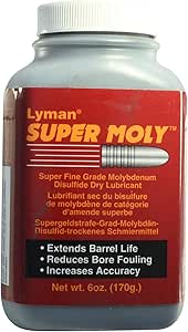 Amazon.com : Lyman Super Moly Superfine Grade Powder Lubricant, 6oz ...