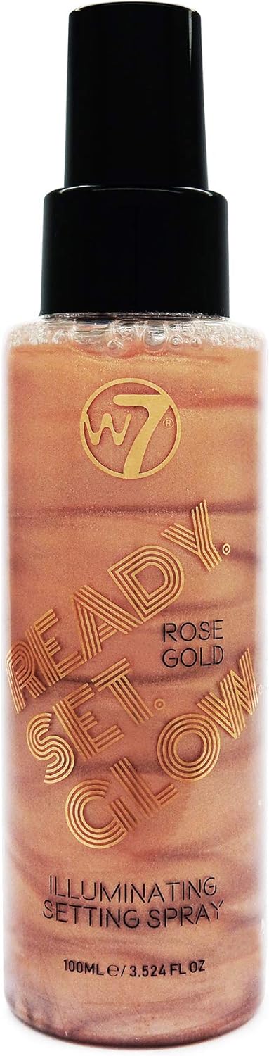W7 | Ready Set Glow Priming And Setting Spray | Shimmer Face Spray For ...