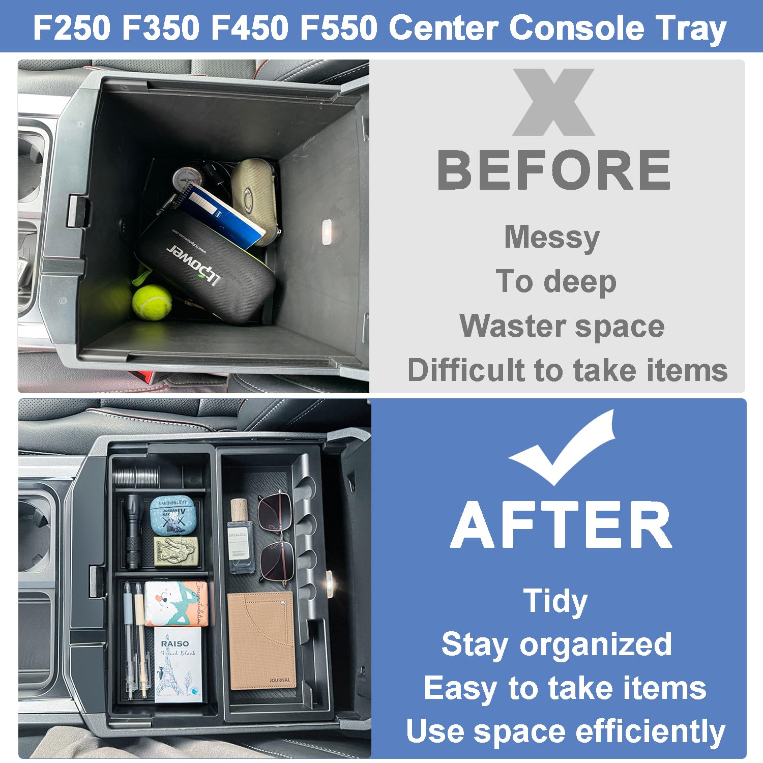 Mua PIMCAR Center Console Organizer for 2023 2024 Ford F250 F350 F450 ...