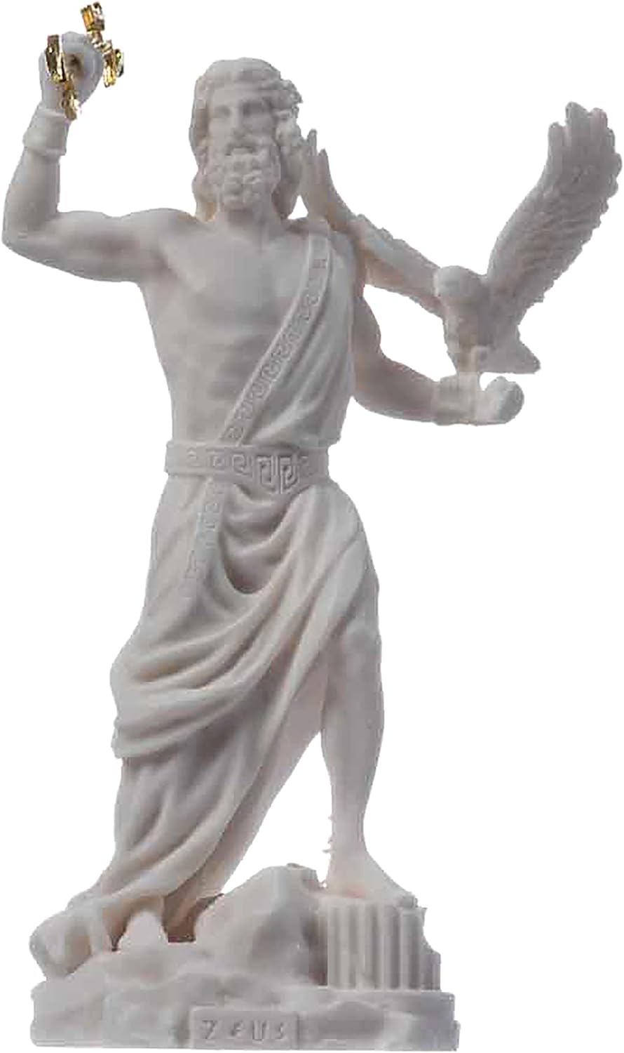 Amazon.de: Zeus griechischer Gott Jupiter Donner Statue Figur Alabaster ...