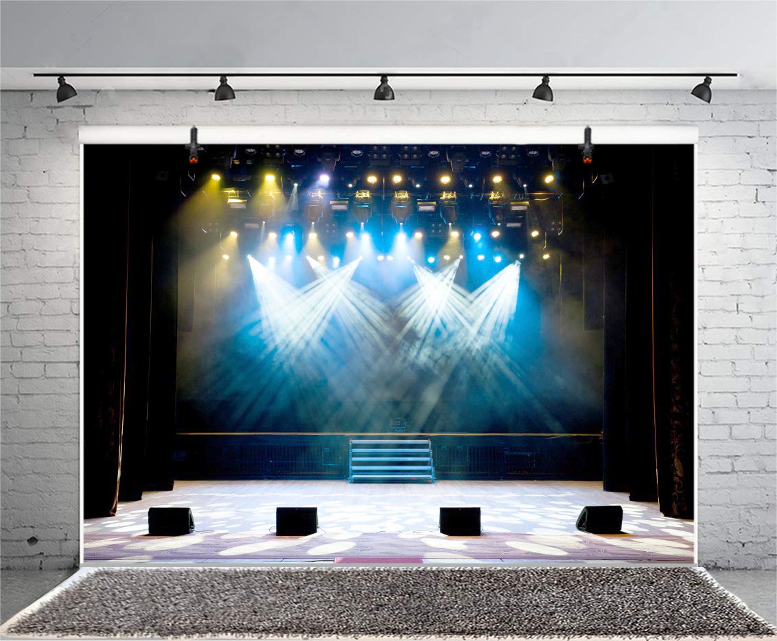Mua Leyiyi 9x6ft Luxury Stage Spotlight Backdrop Concert Live Plateform ...