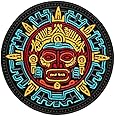 Amazon.com: 3.5" Aztec Patch - Embroidered Aztec Mayan Mexican Vintage ...