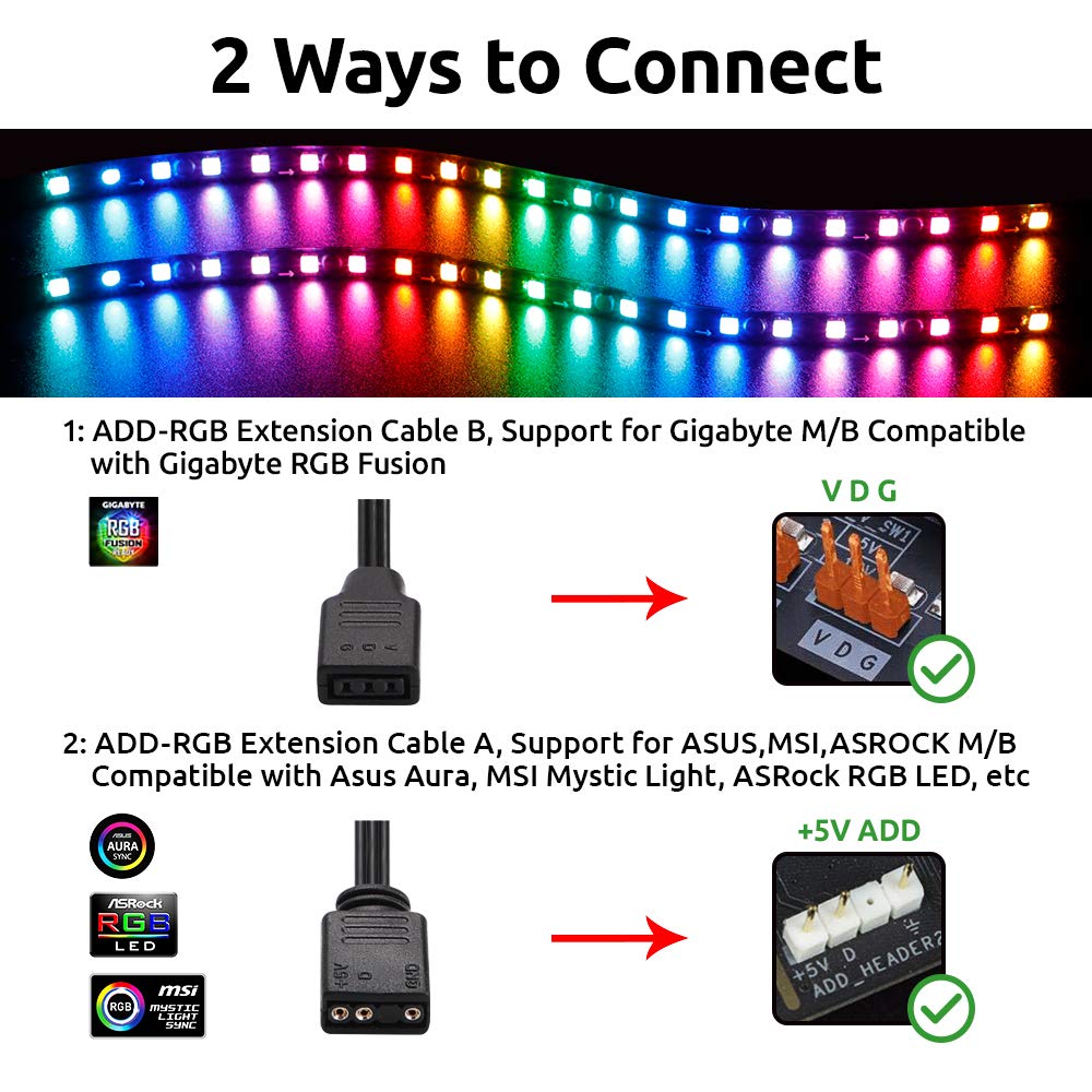 Mua Speclux Addressable PC LED Strip, Magnetic RGB Strip PC Case ...