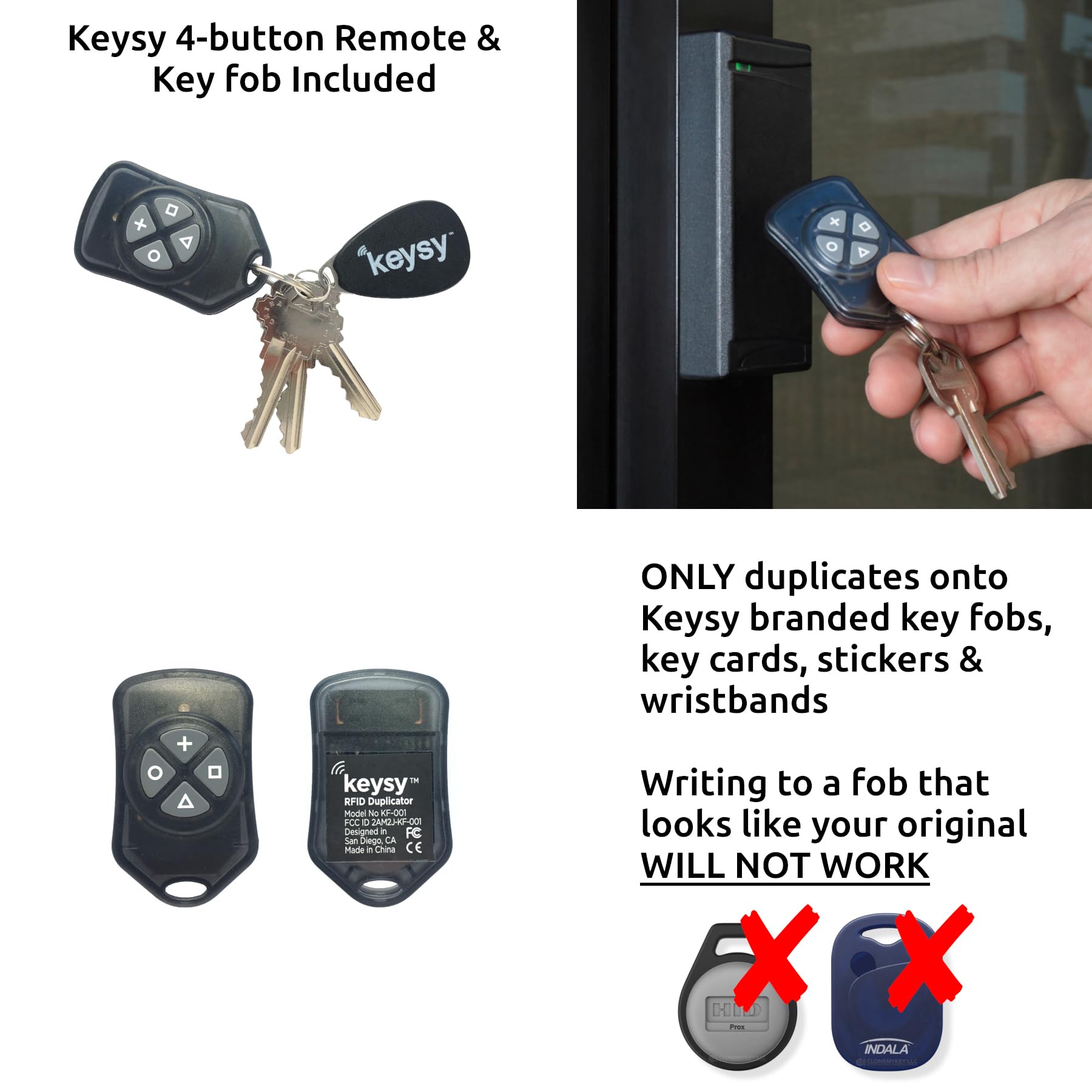 Mua Keysy RFID Duplicator - Copy Key Fobs and Key Cards (HID Prox, AWID ...