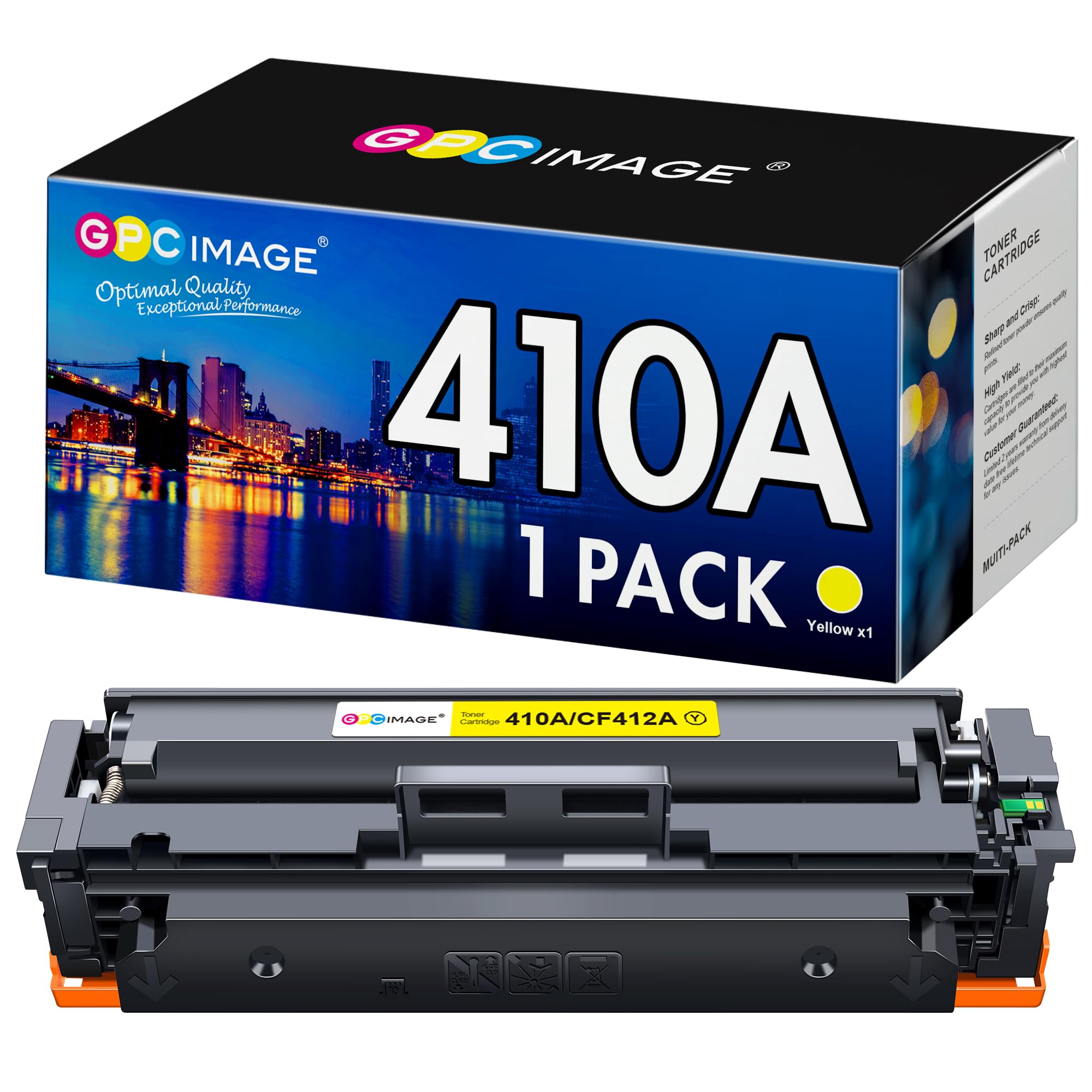 GPC Image Compatible Toner Cartridge Replacement for HP 410A CF412A ...