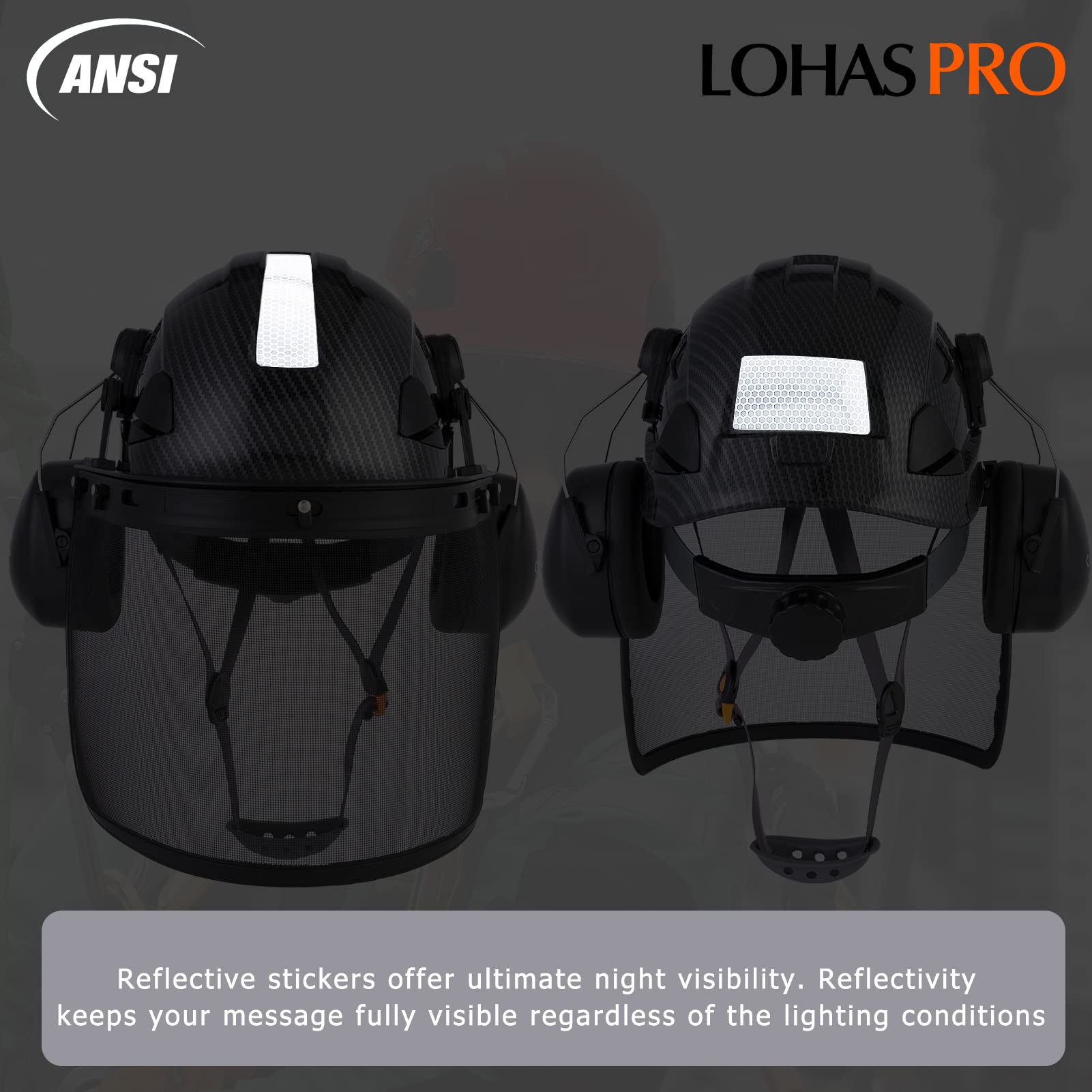 Mua LOHASPRO Forestry Safety Helmet Chainsaw Helmet with Mesh Face ...
