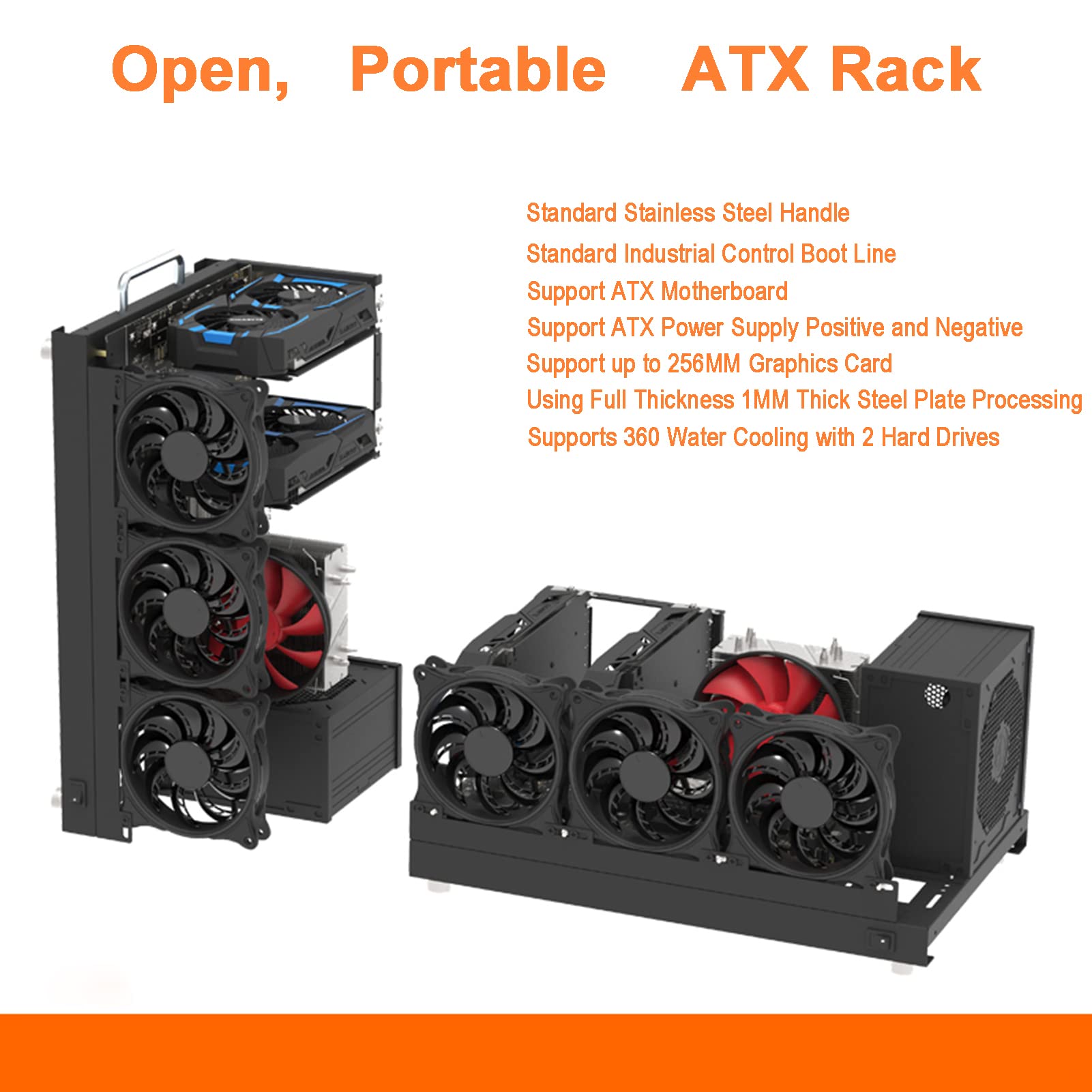 Mua Computer Motherboard Rack | Open Air Chassis Case | Open Aluminum ...