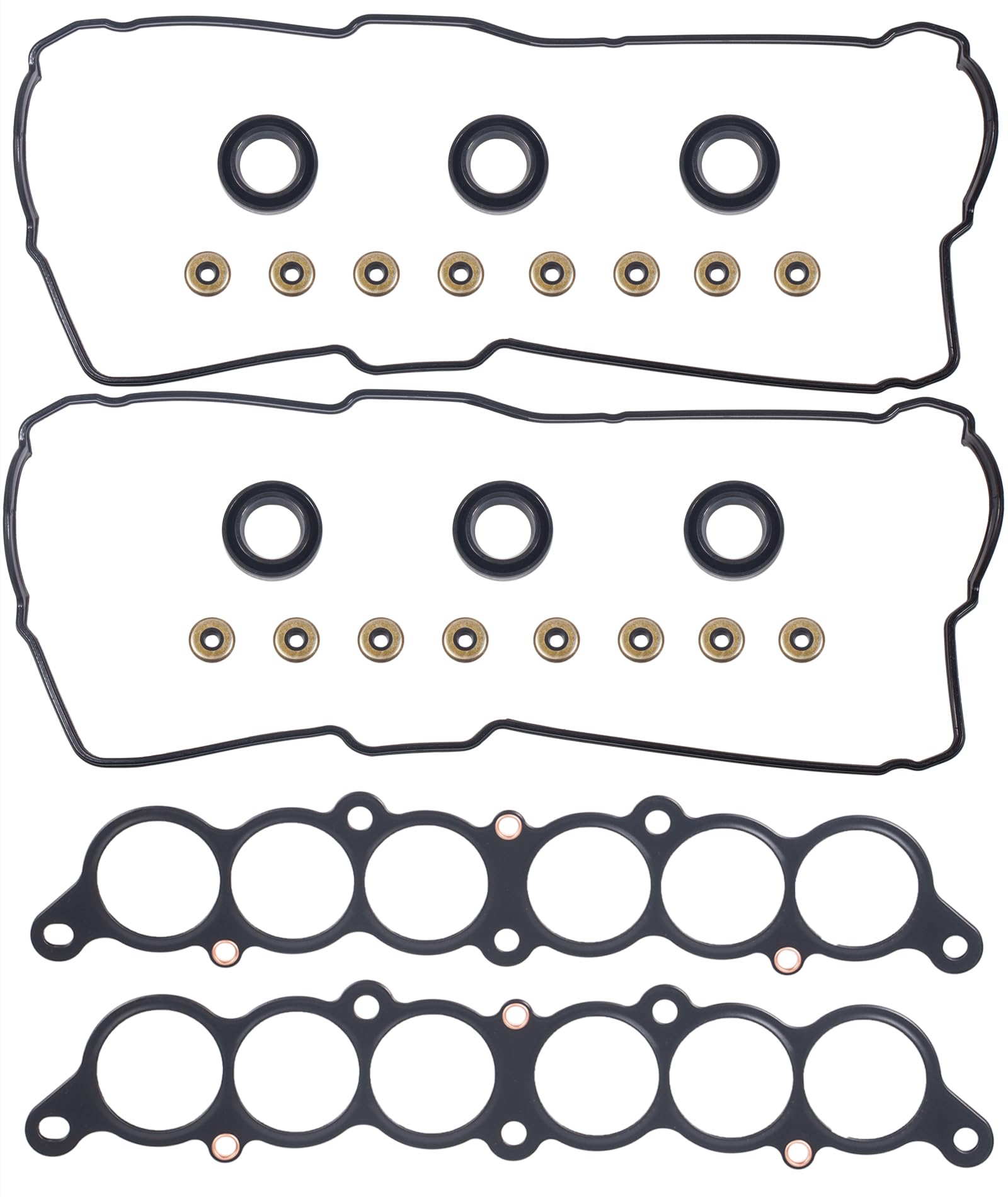 VS50422R Engine Valve Cover Gasket & Fuel Injection Plenum Gasket ...