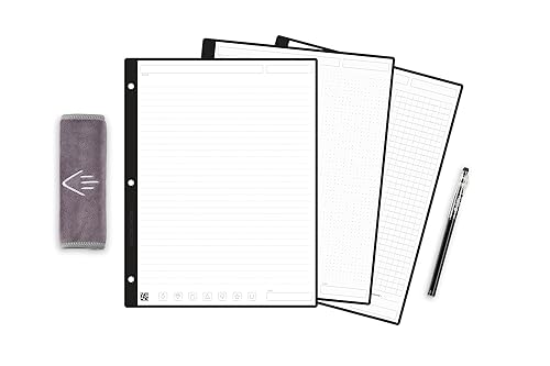 Rocketbook Filler Paper Variety Pack | Lined College Ruled, Dot Grid ...