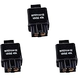 Amazon.com: uxcell 5pcs 12V DC 4-Pin 30/40Amp SPDT Automotive ...