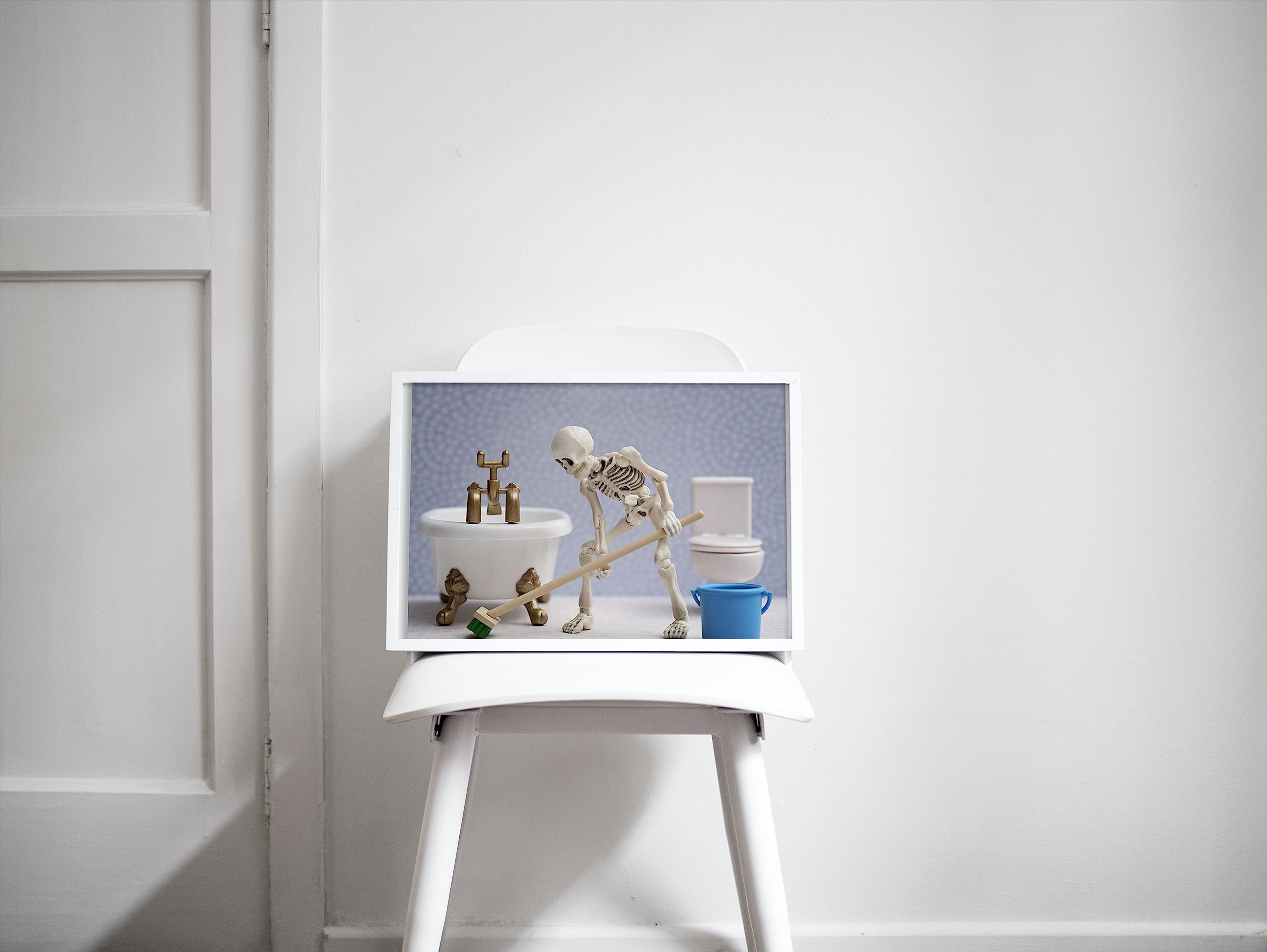 Mua Funny Skeleton Bathroom Wall Art Prints Set of 4-8x10 Unframed ...