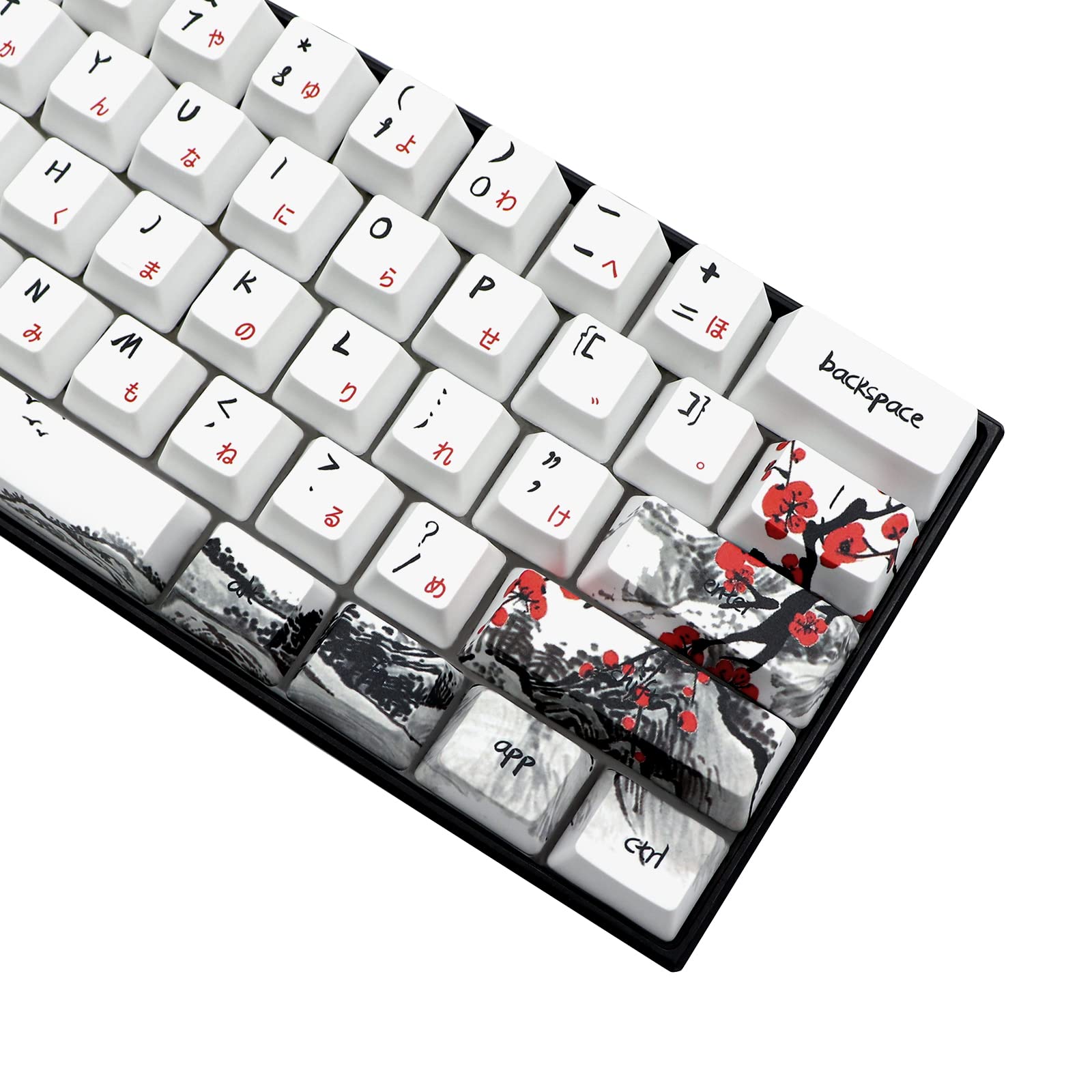 Mua JSJT Keycaps 60 Percent - Plum Blossom Keycap,Japanese Keycap Set ...