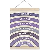 Amazon.com: Kids Affirmation Wall Decor I Am Brave Kind Inspirational ...
