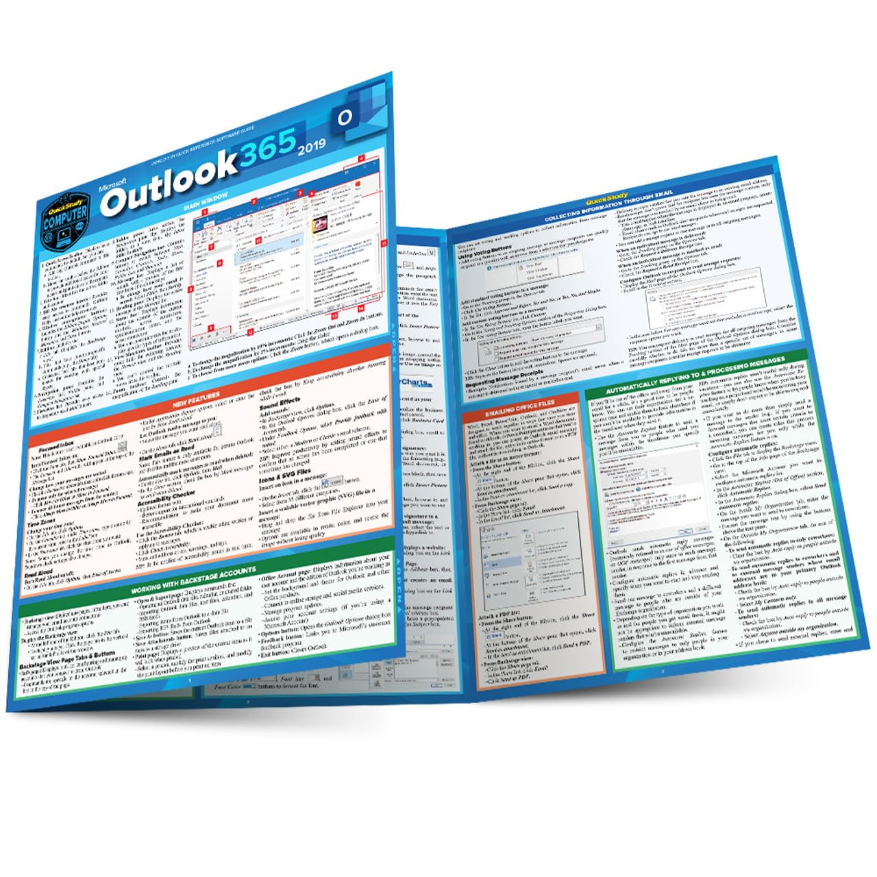 Mua Microsoft Outlook 365 2019: A Quickstudy Laminated Software Reference Guide Microsoft ...