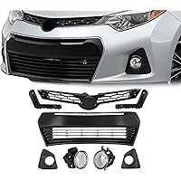 Amazon.com: Replacement Front Hood Bumper Upper Grille for 2014-2016 ...