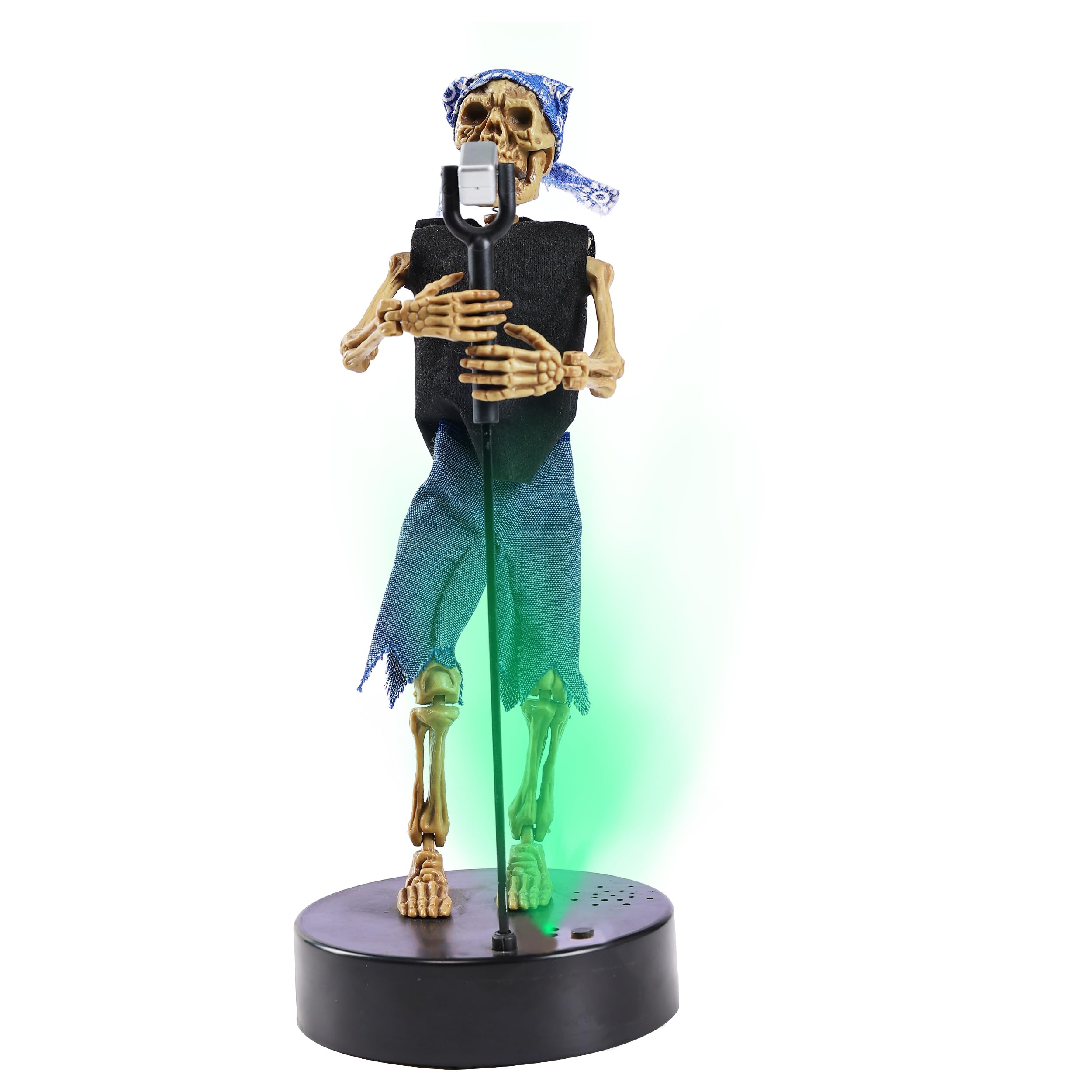 EVAPLUS 11" Funny Animated Skeleton(Voice-Activated),Singing Rock'n ...