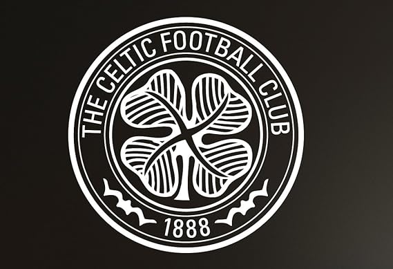 Celtic Football Club One Colour Crest Set Wall Sticker Official ...