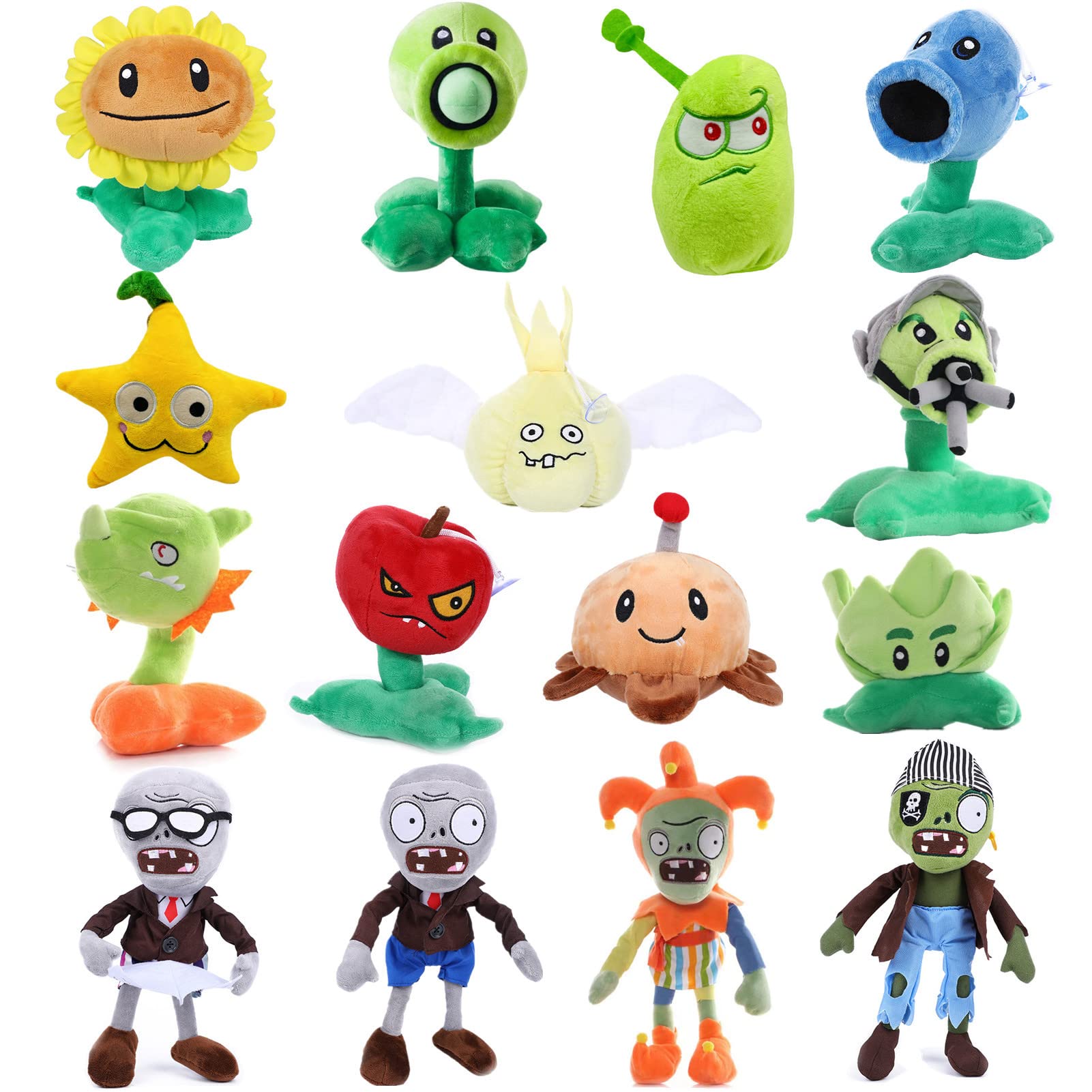 Mua JHESAO 15 PCS Plants and Zombies PVZ Plush vs Zombies Plants Set ...