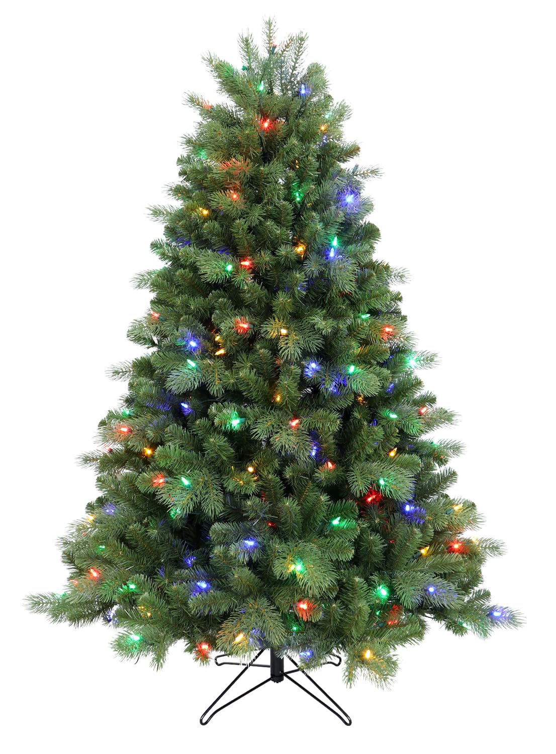 Honeywell 5 ft Crestone Fir Pre-Lit Artificial Christmas Tree with 250 ...