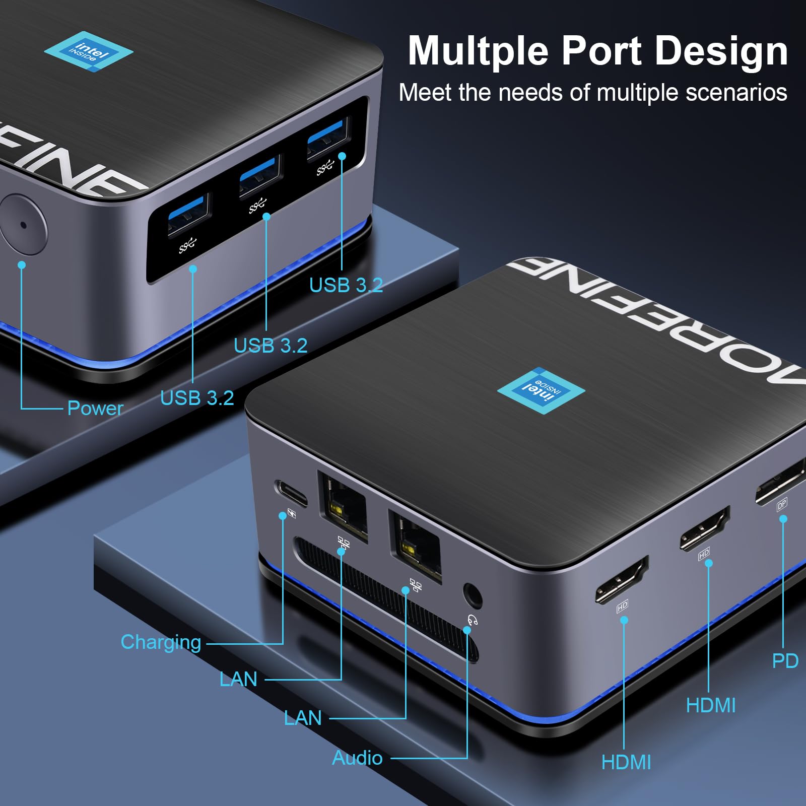 Mua MOREFINE M8S Mini PC, Intel 12th N100 (up to 3.4GHz) Micro PC, Mini ...