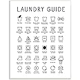 Stupell Industries Minimal Laundry Guide Cleaning Chart Helpful Symbols, Designed by Lettered ...