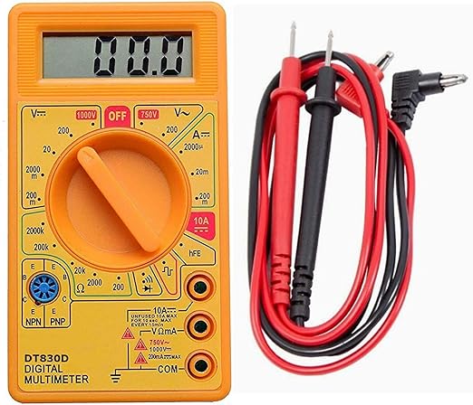 DT830D Digital Multimeter Meter Yellow Color: Amazon.in: Electronics